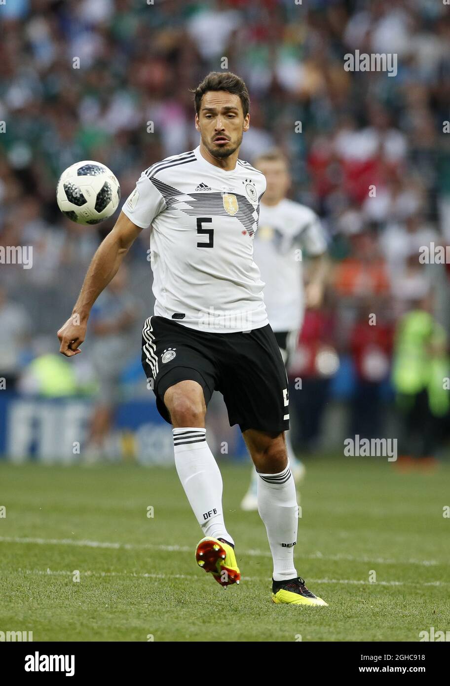 Germany's Mats Hummels in action during the FIFA World Cup 2018 Group F ...