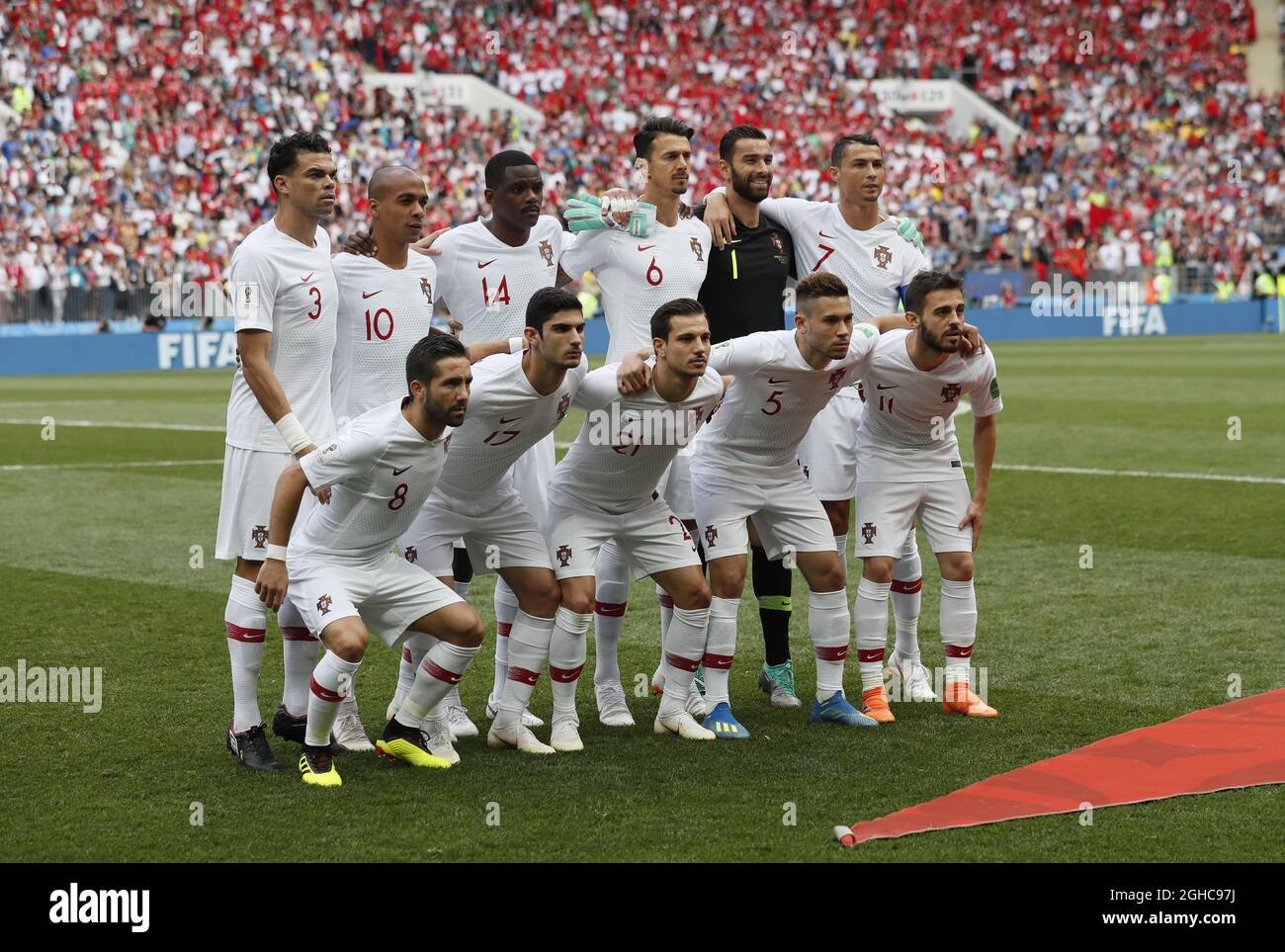 Portugal team group during the FIFA World Cup 2018 Group B match at the ...