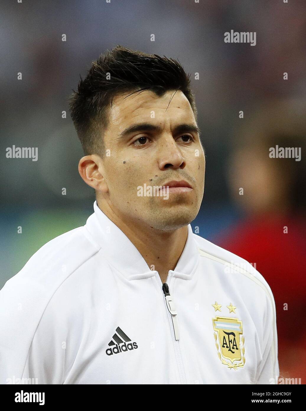 Argentina's Marcos Acuna in action during the FIFA World Cup 2018 Group ...