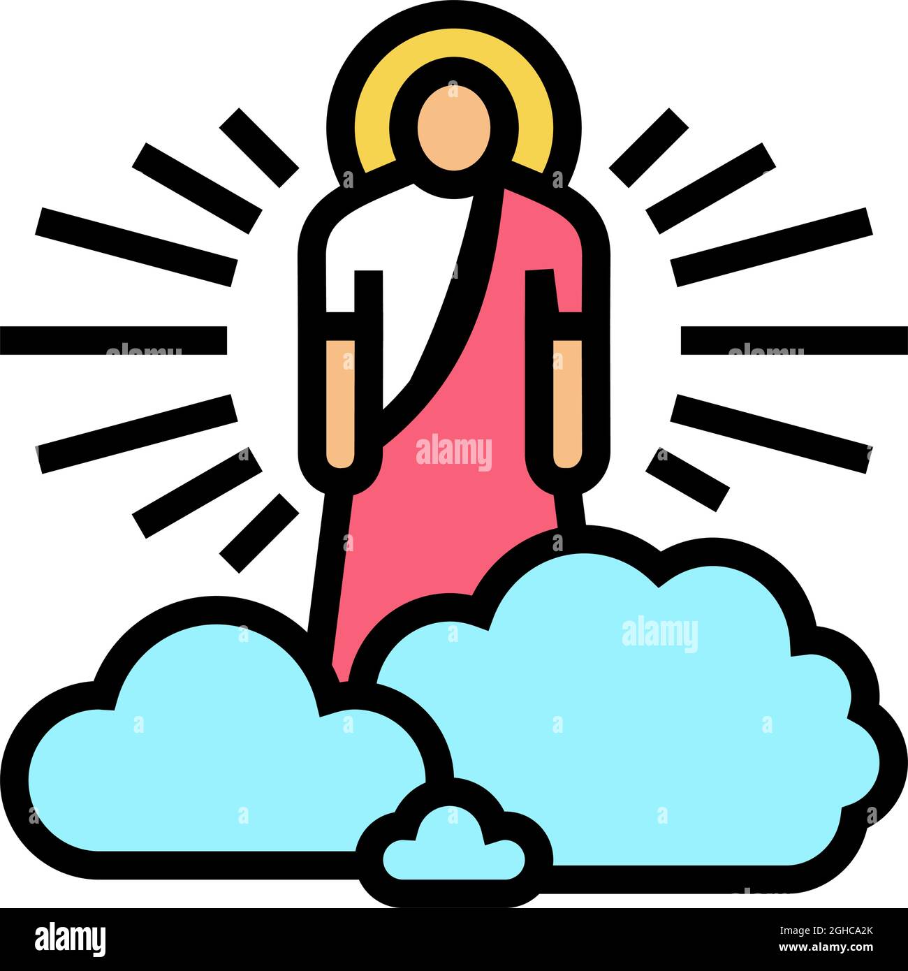 god christianity color icon vector illustration Stock Vector Image ...