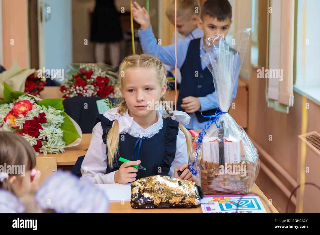 Listen carefully children hi-res stock photography and images - Alamy