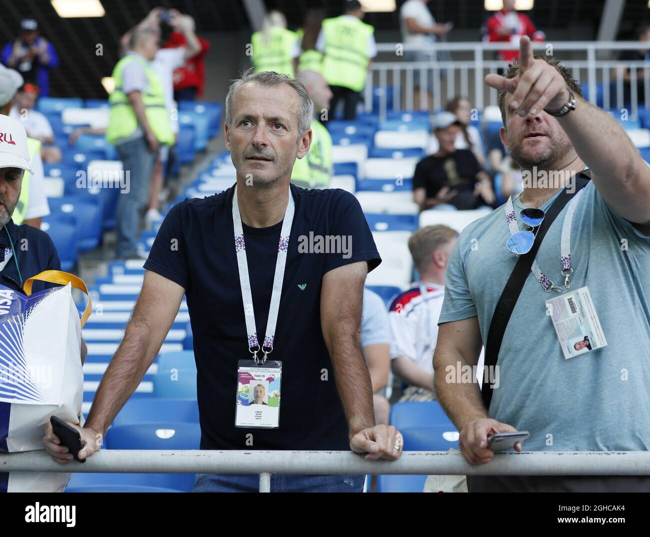 English Premier League referee Martin Atkinson attending the game as a ...