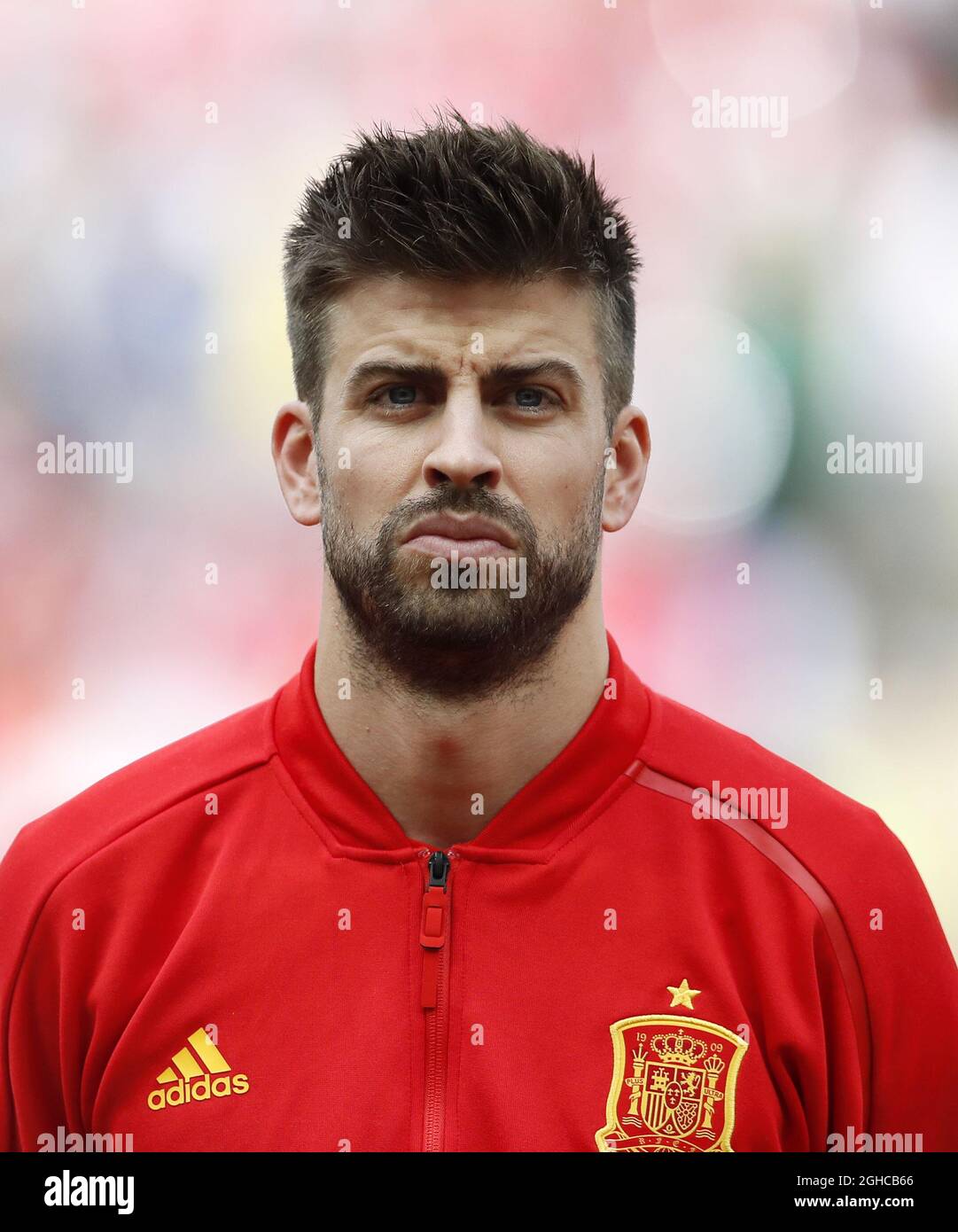 Spain's Gerard Pique in action during the FIFA World Cup 2018 Round of ...