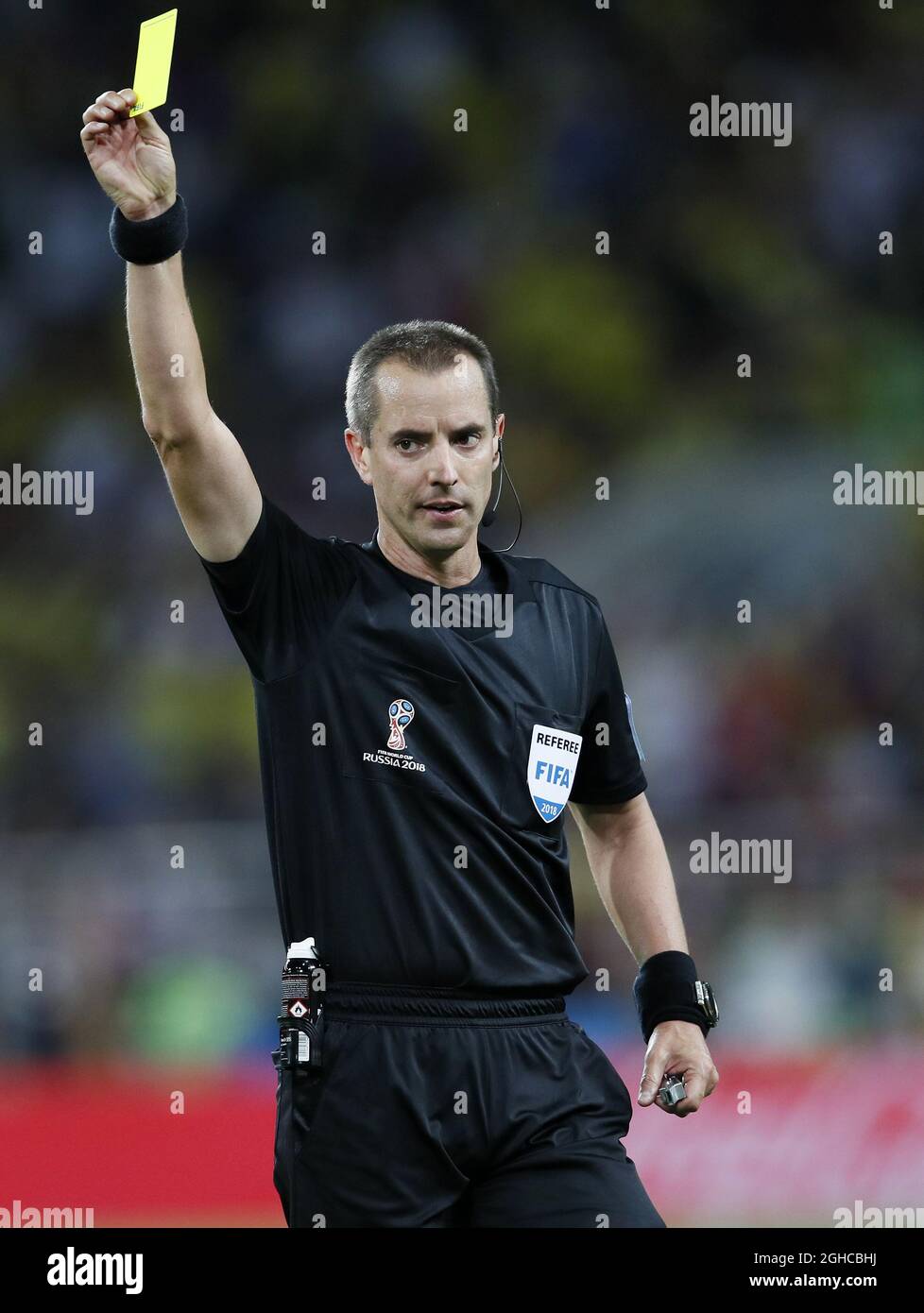 Referee Mark Geiger in action during the FIFA World Cup 2018 Round of ...