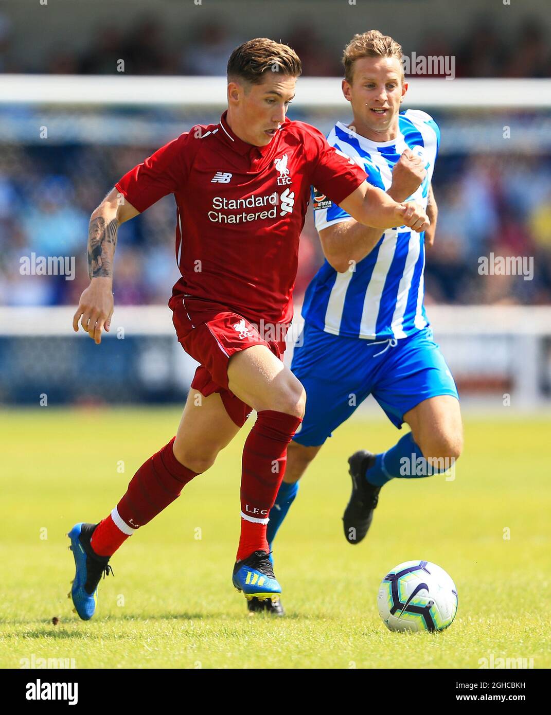 Harry Wilson of Liverpool during the pre season match at the Swansway ...