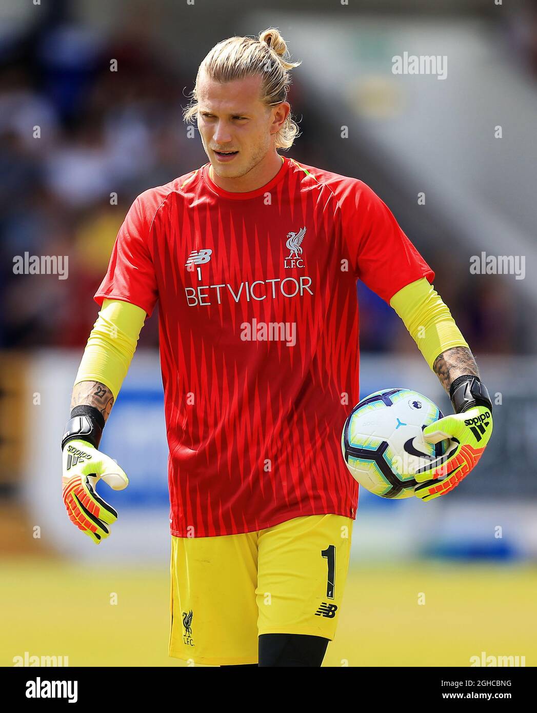 Loris Karius of Liverpool during the pre season match at the Swansway ...