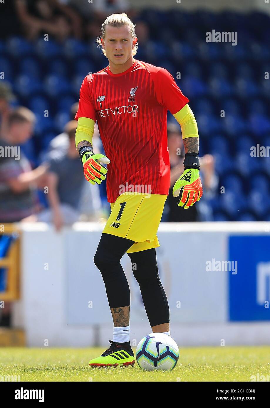 Loris Karius of Liverpool during the pre season match at the Swansway ...