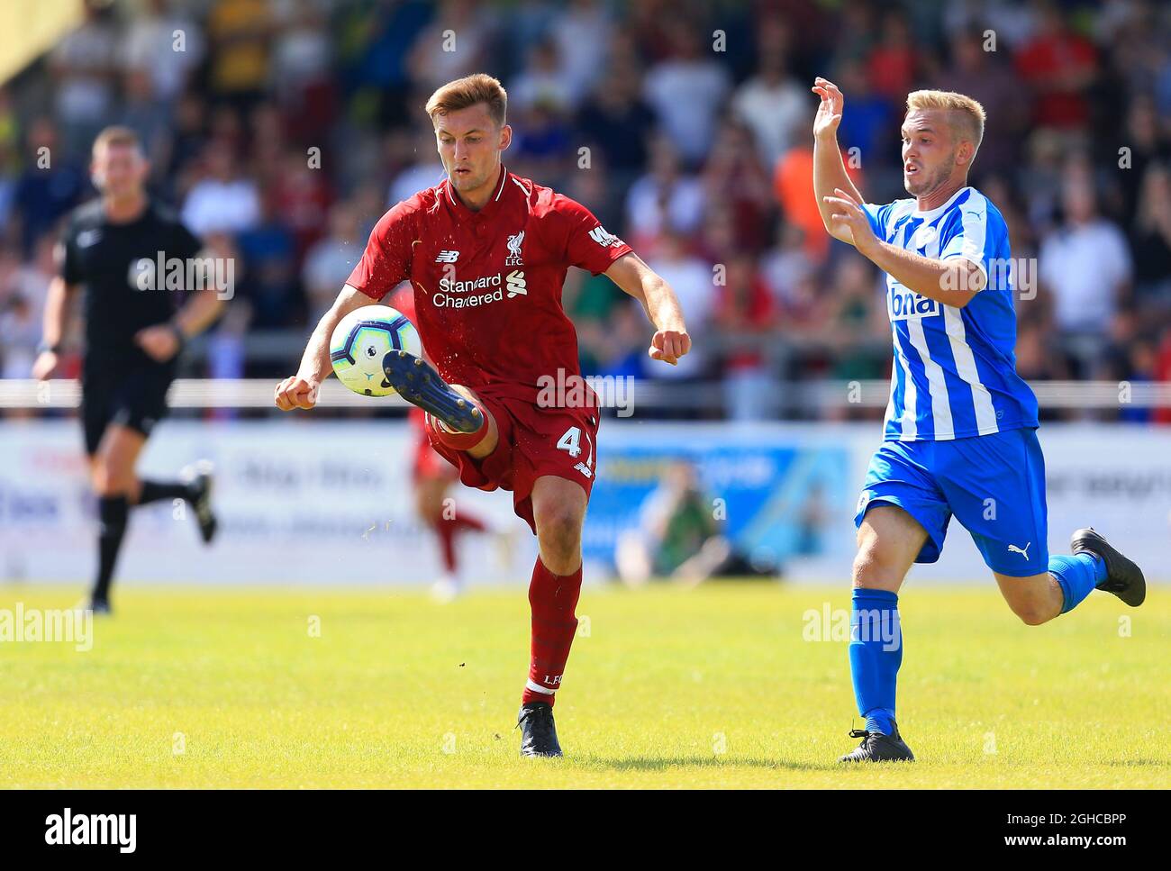 Nathaniel Phillips of Liverpool in action during the pre season match ...