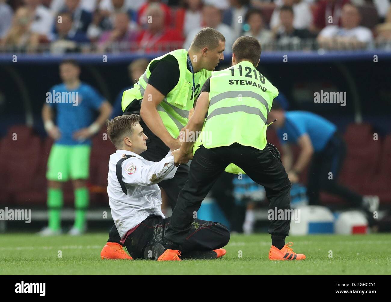 Pitch invasion invader hi-res stock photography and images - Alamy