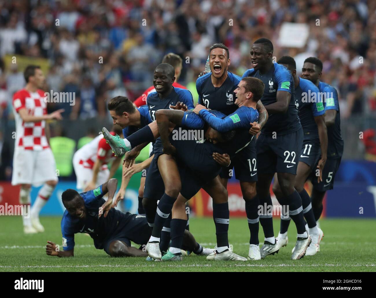 Winning fifa world cup final luzhniki stadium hi-res stock photography ...