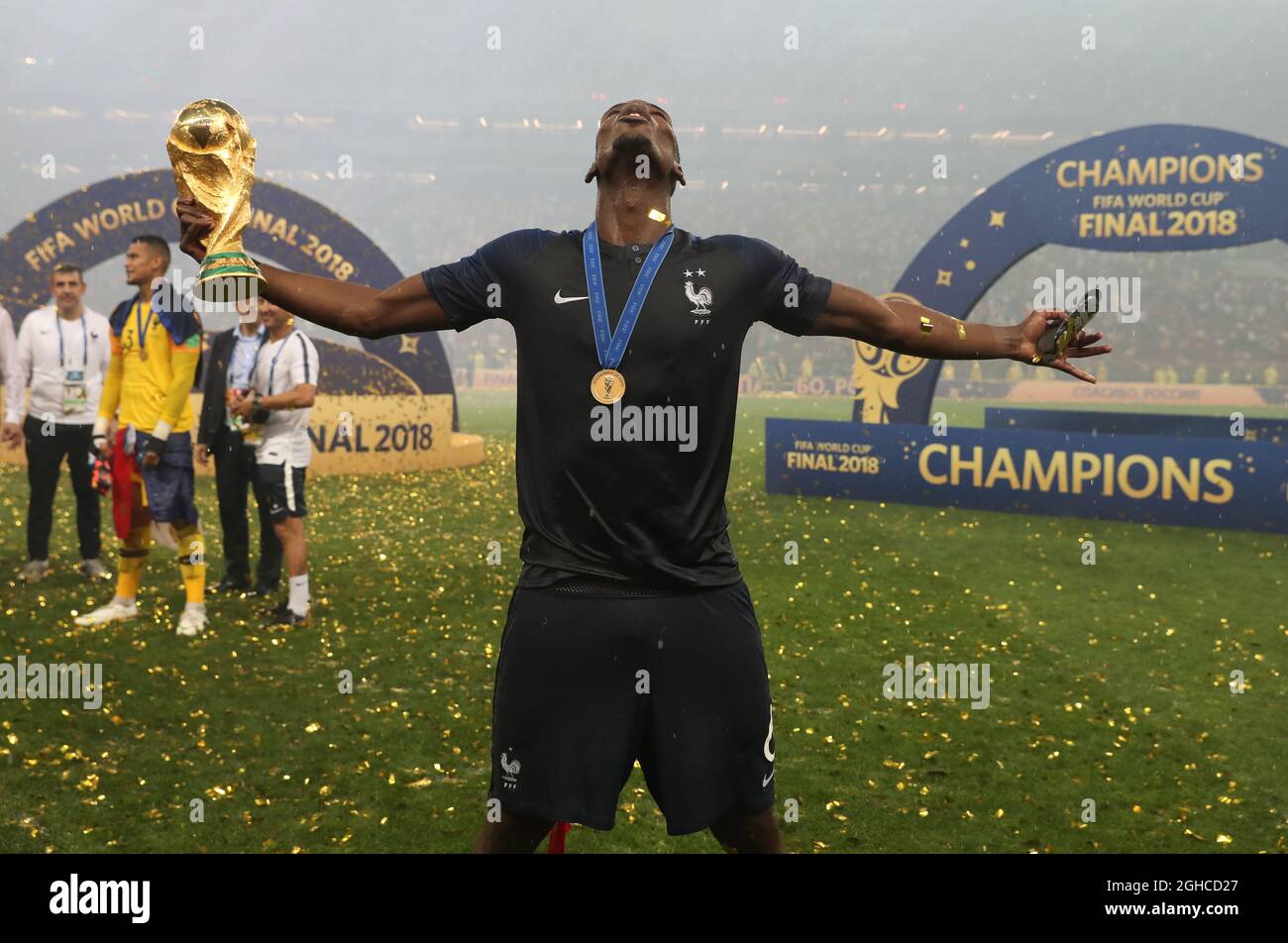 Paul pogba world cup trophy hi-res stock photography and images - Alamy