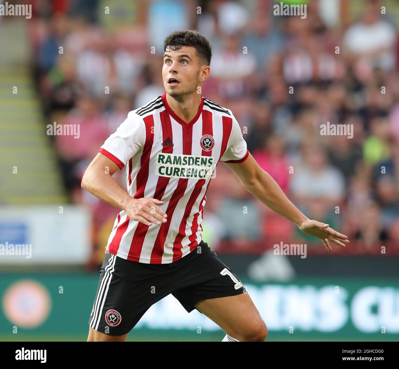 John Egan of Sheffield Utd during the Pre Season Friendly match at ...