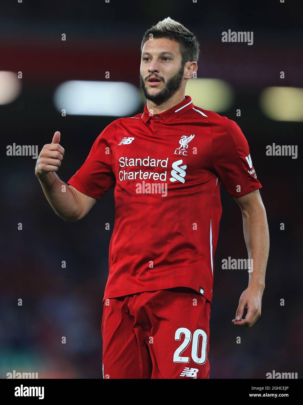 Liverpool's Adam Lallana during the pre-season friendly match at ...