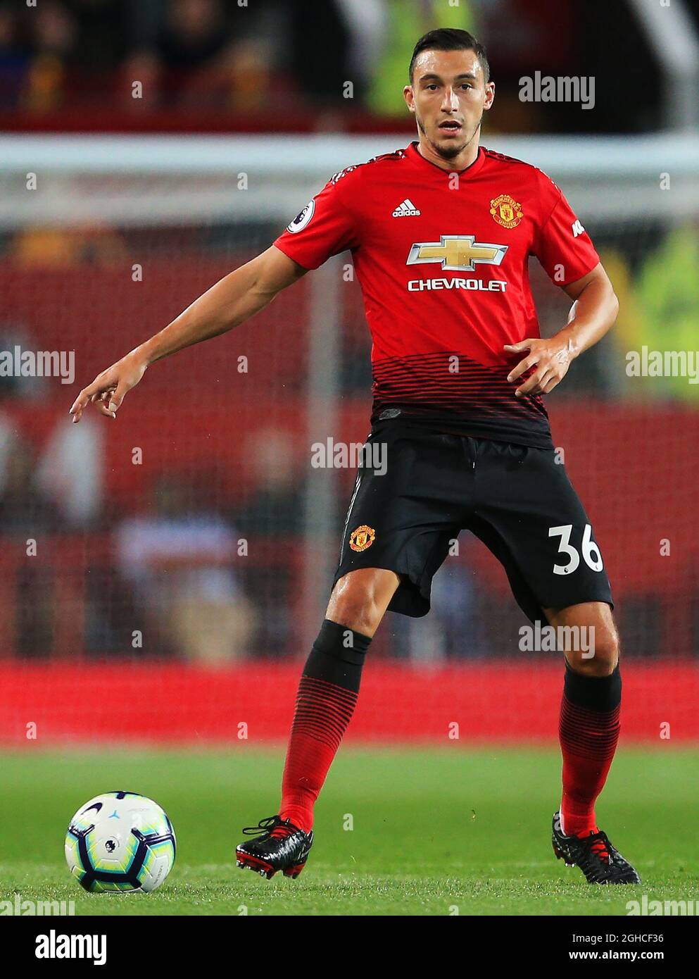 Manchester United's Matteo Darmian during the Premier League match at ...