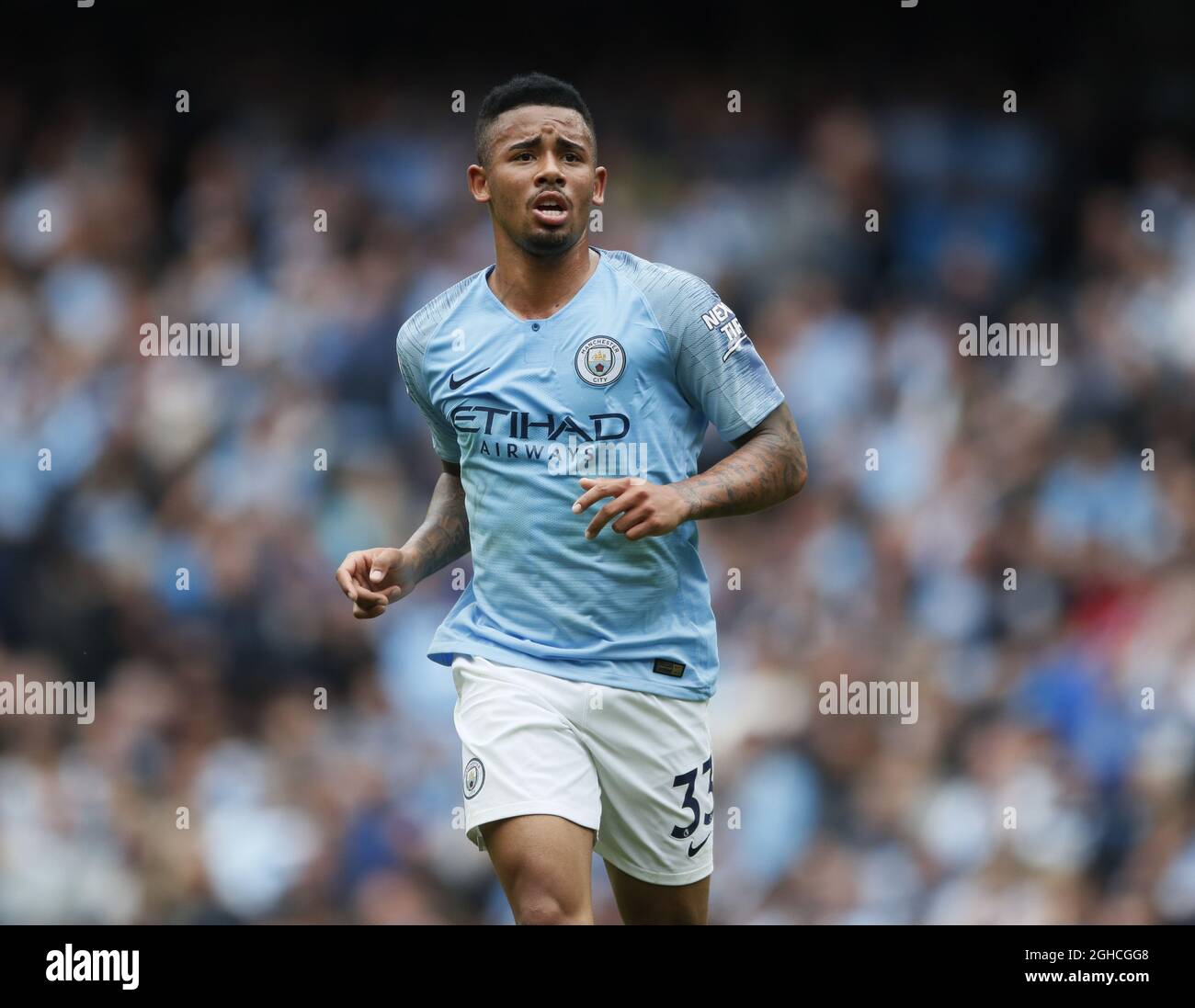Gabriel Jesus of Manchester City during the Premier League match at the ...