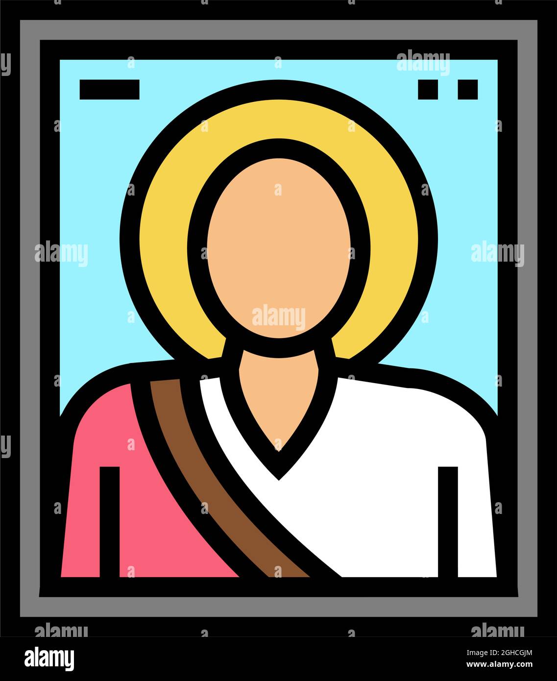 icon christianity color icon vector illustration Stock Vector Image ...