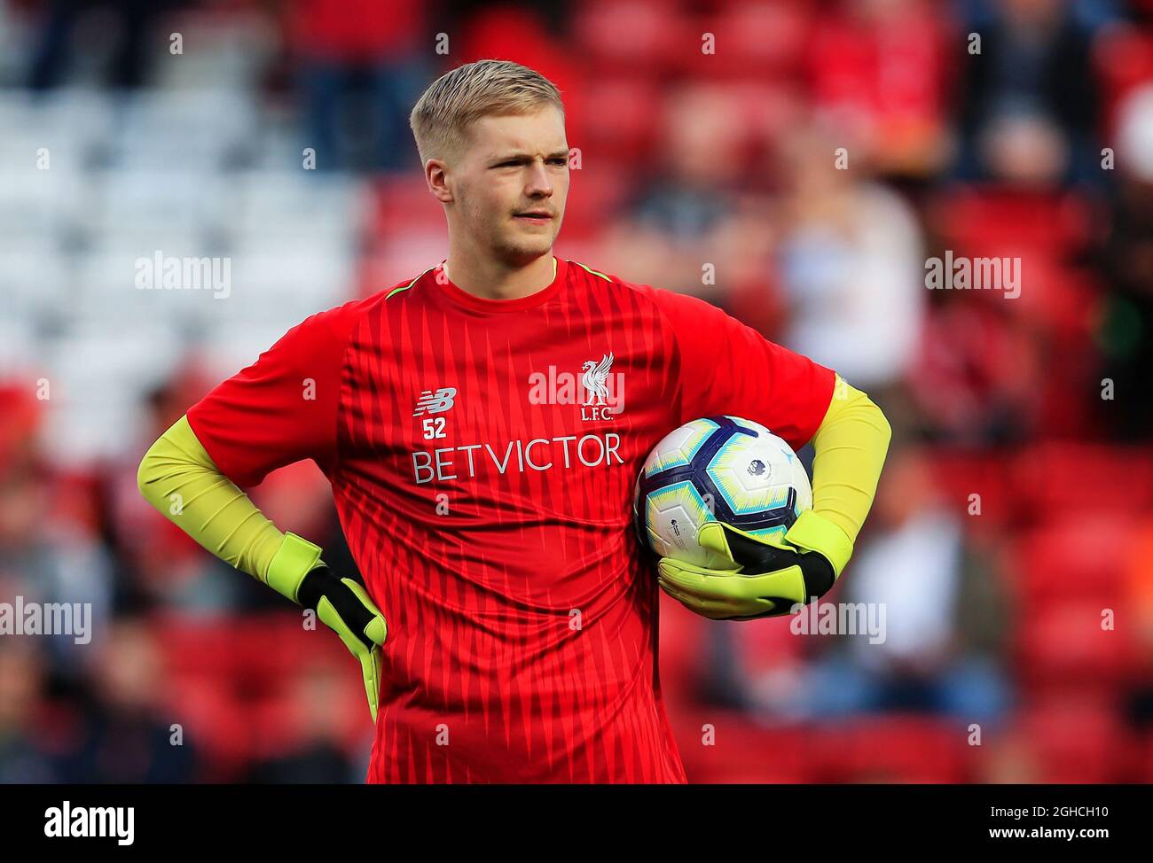 Liverpool goalkeeper Caoimhin Kelleher during the Premier League match ...