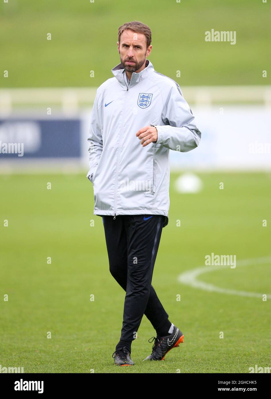 Gareth Southgate during the England senior squad training session at St ...