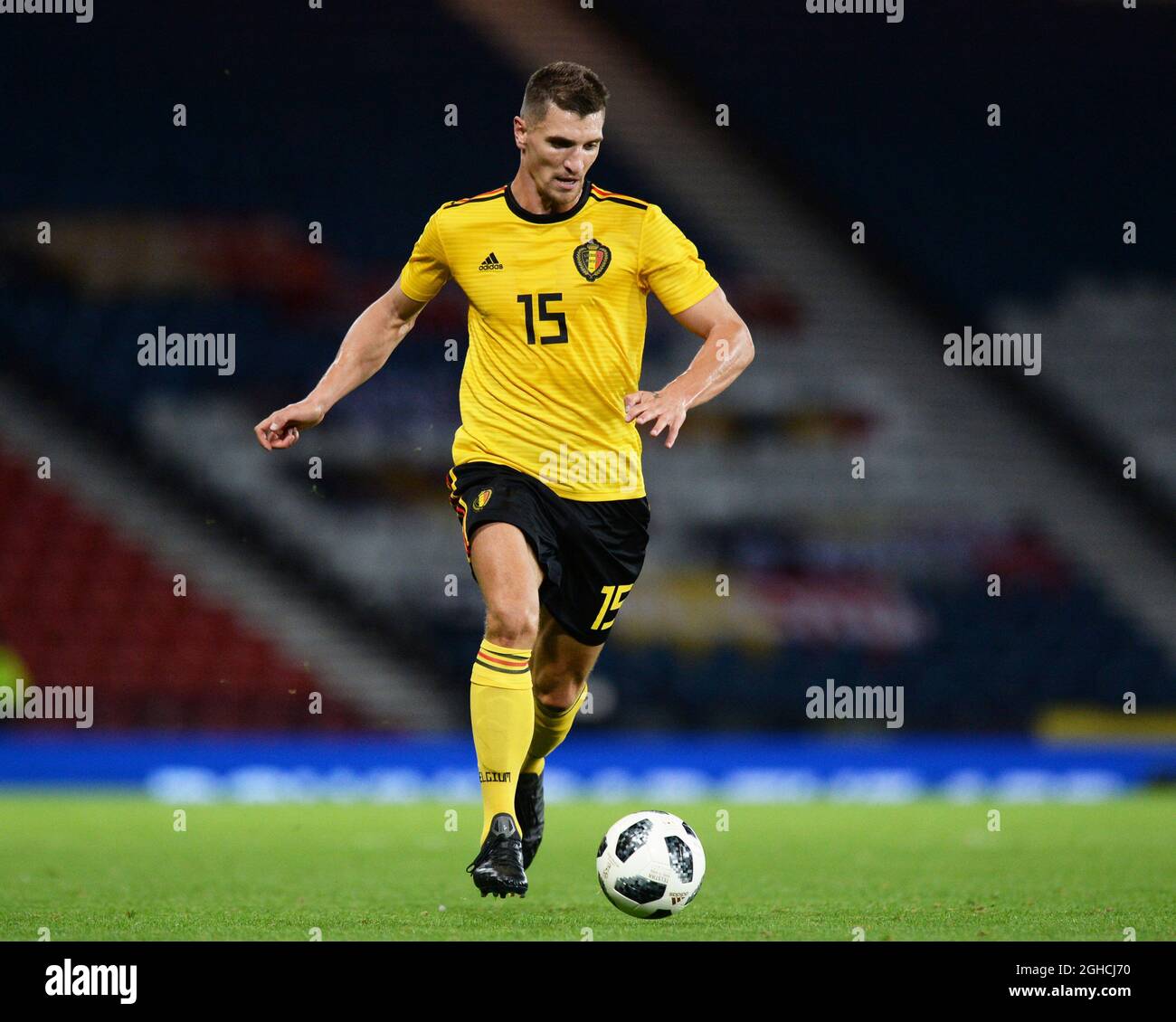 Thomas Meunier of Belgium during the International Friendly match at ...