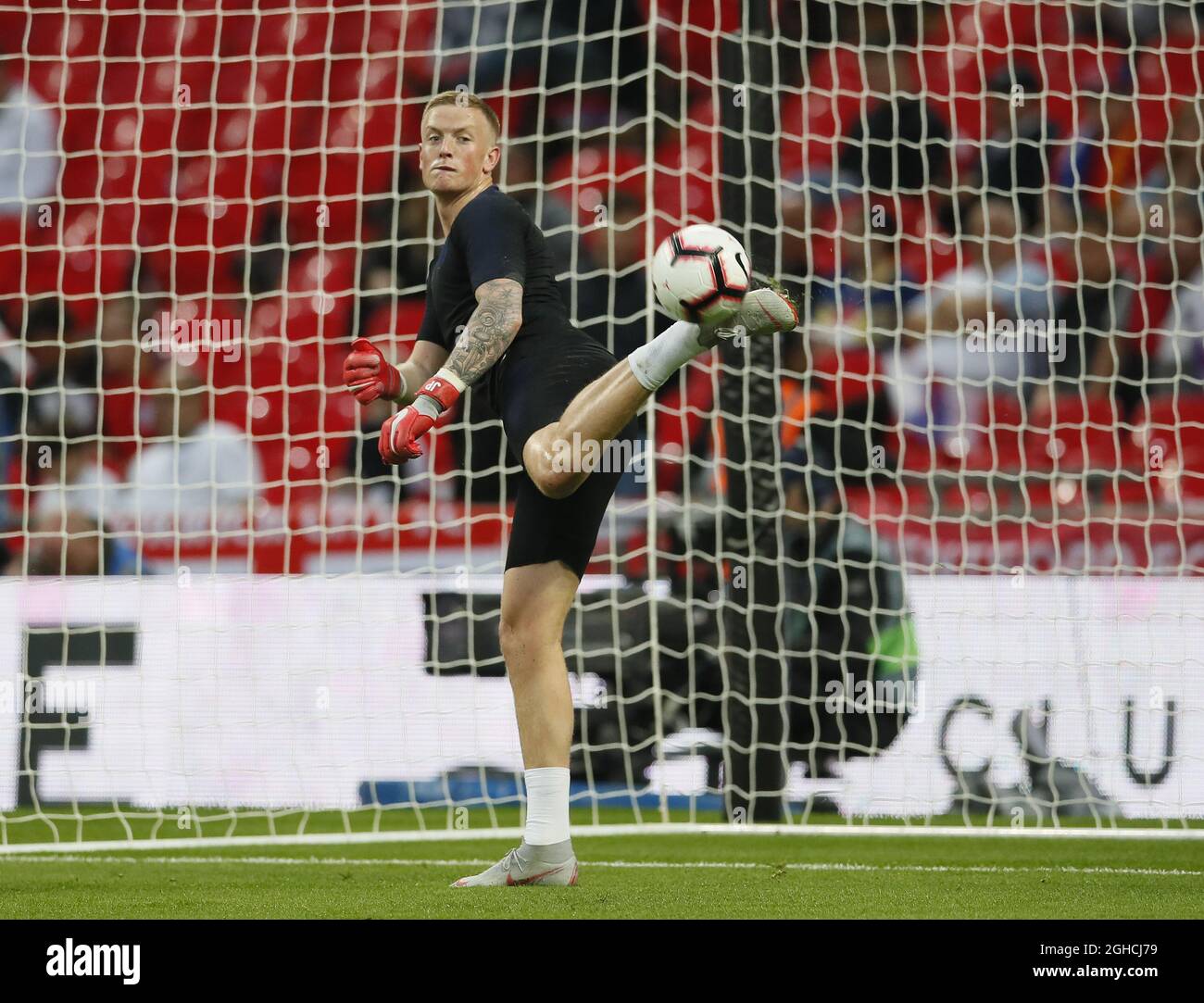 Jordan Pickford of England during the UEFA Nations League - League A ...