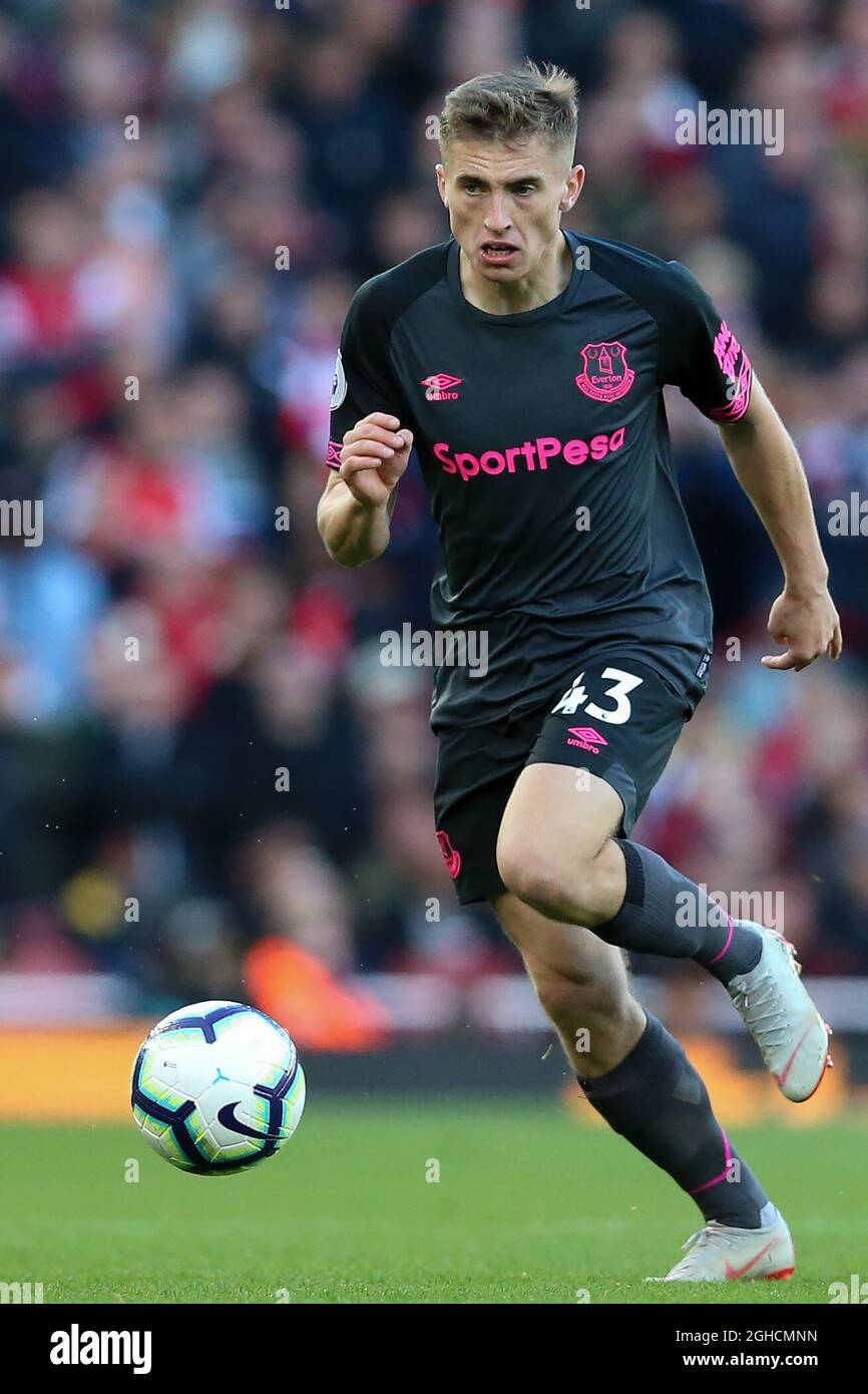 Jonjoe Kenny of Everton during the Premier League match at the Emirates ...