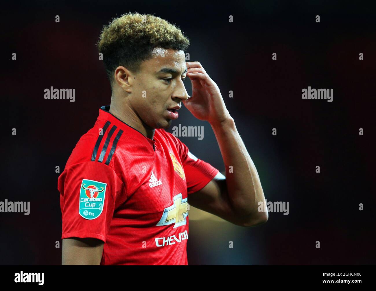 Manchester United's Jesse Lingard during the Carabao Cup Third Round ...