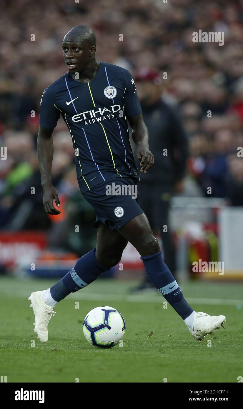 Benjamin Mendy of Manchester City during the Premier League match at ...