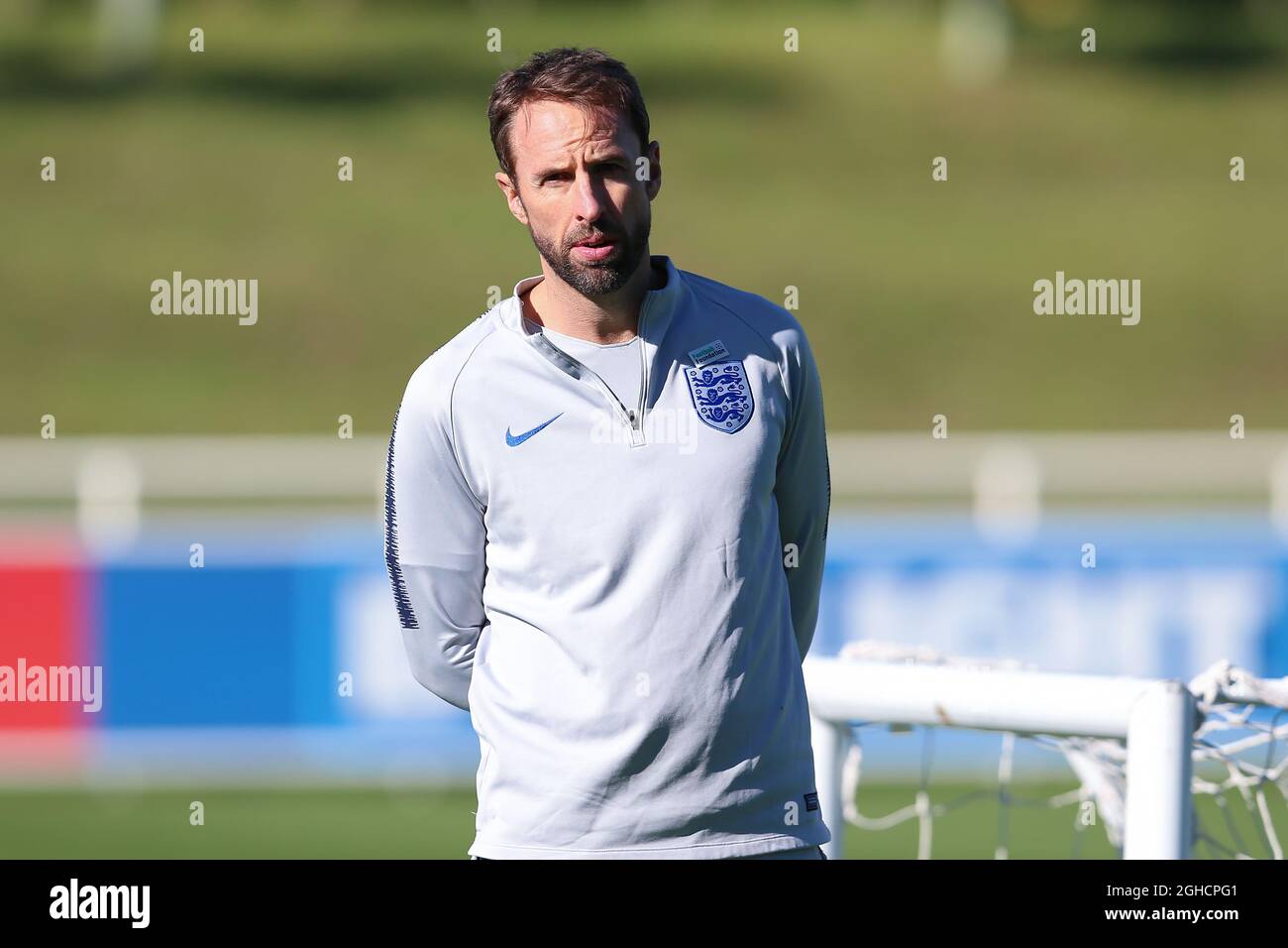 Gareth Southgate during the England senior squad training session at St ...