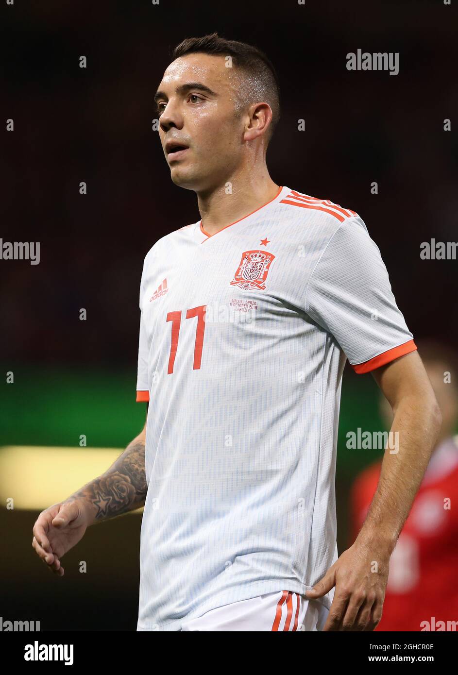 Iago Aspas of Spain during the International Friendly match at the ...