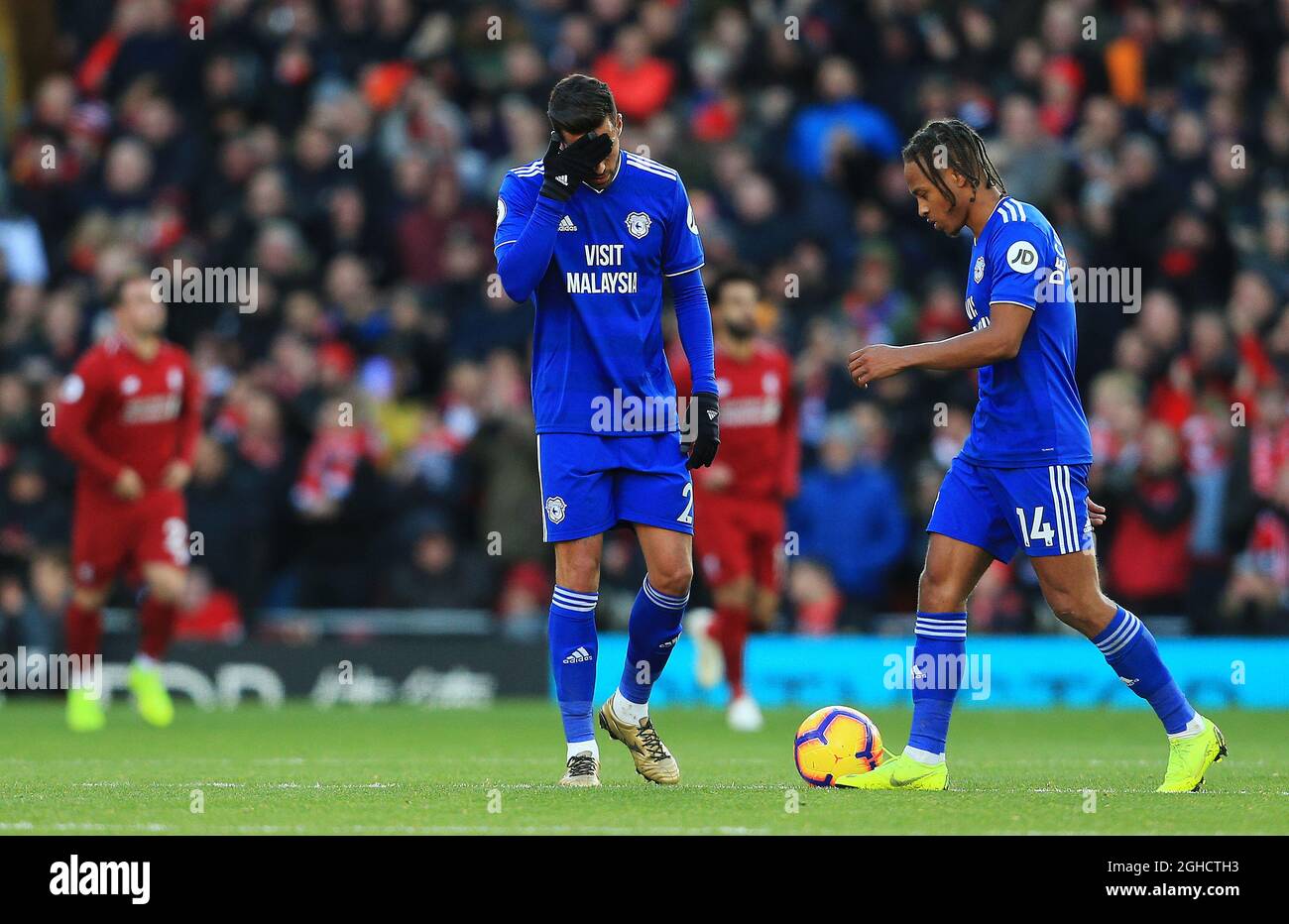 The cardiff city players hi-res stock photography and images - Alamy