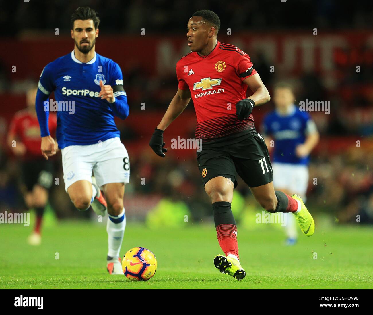 Manchester United's Anthony Martial during the Premier League match at ...
