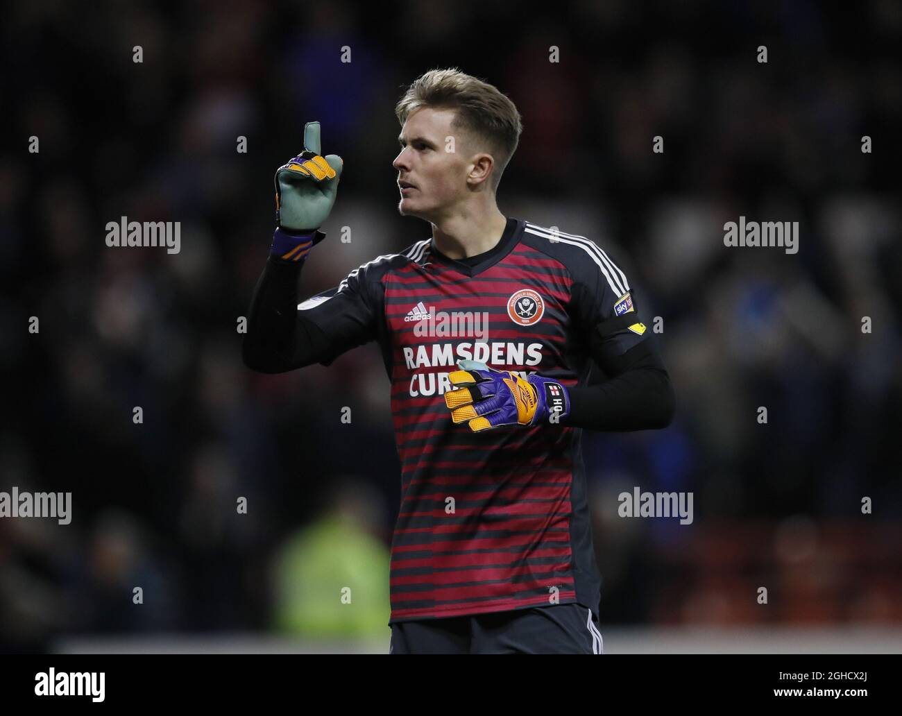 Dean Henderson during the Sky Bet Championship match at the City Ground ...