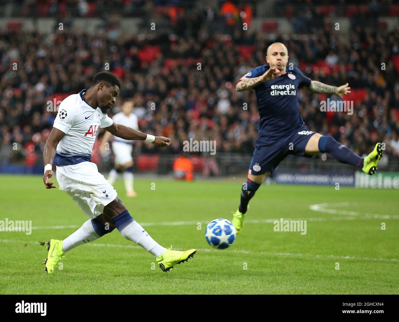 Serge Aurier of Tottenham during the UEFA Champions league Group B ...