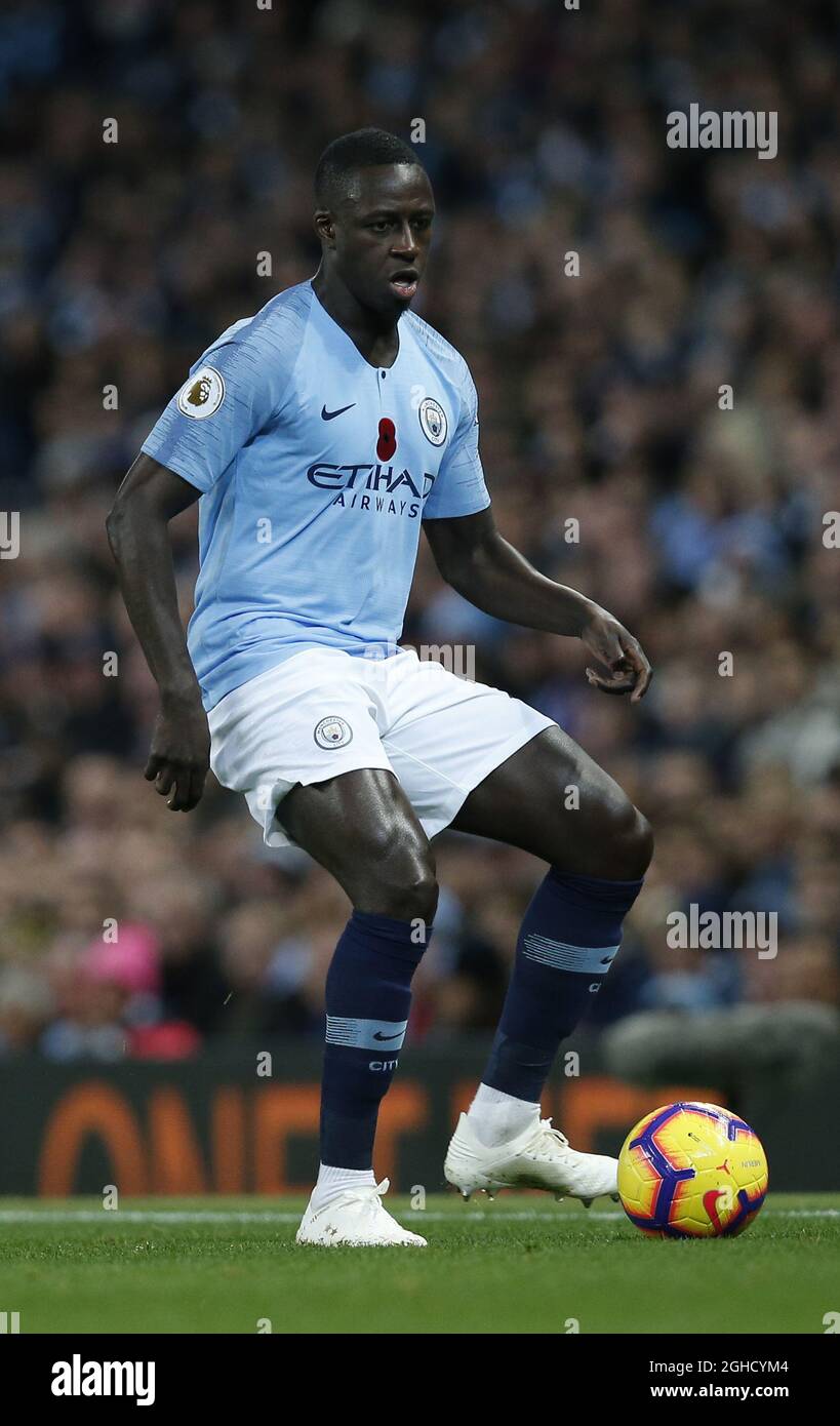 Benjamin Mendy of Manchester City during the Premier League match at ...