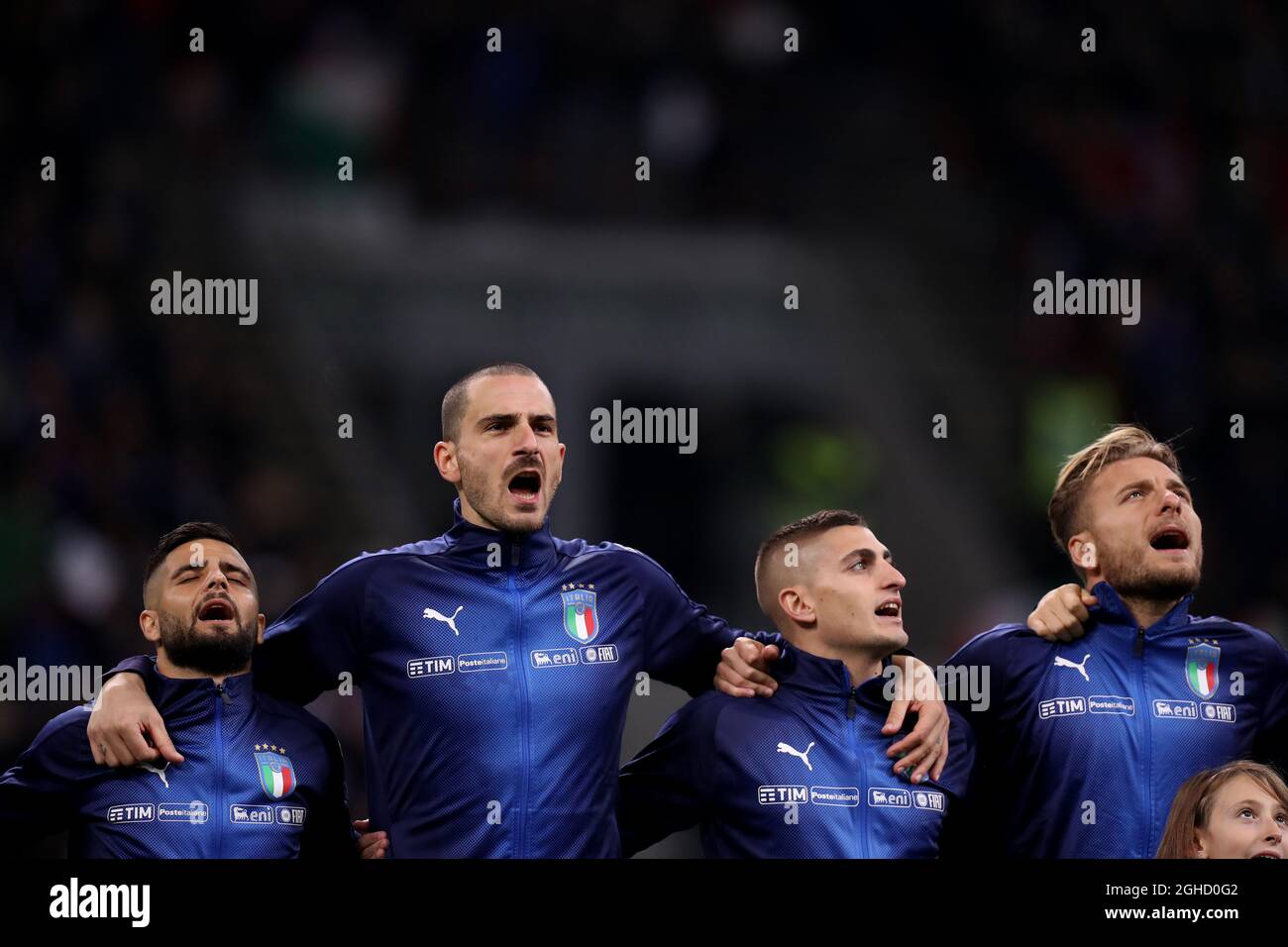 Lorenzo Insigne, Leonardo Bonucci, Marco Verratti and Ciro Immobile of ...