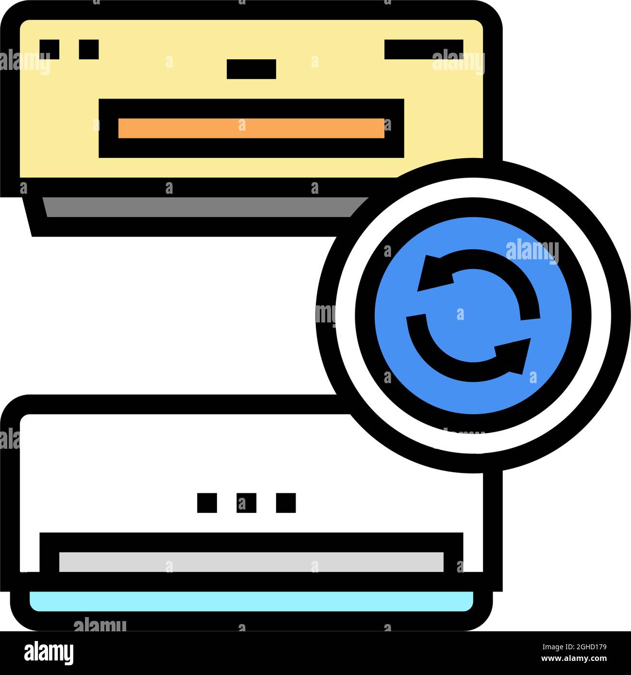 Air filtration process Stock Vector Images - Alamy