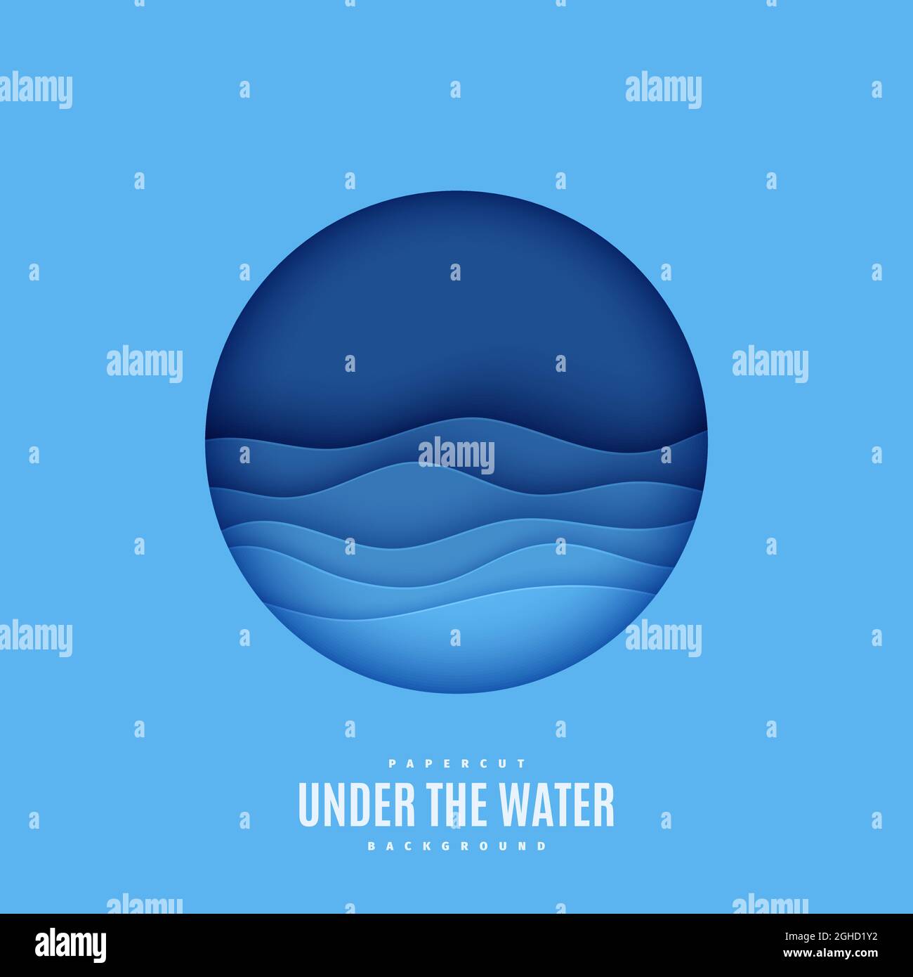 View of the underwater world through the porthole of a submarine in ...