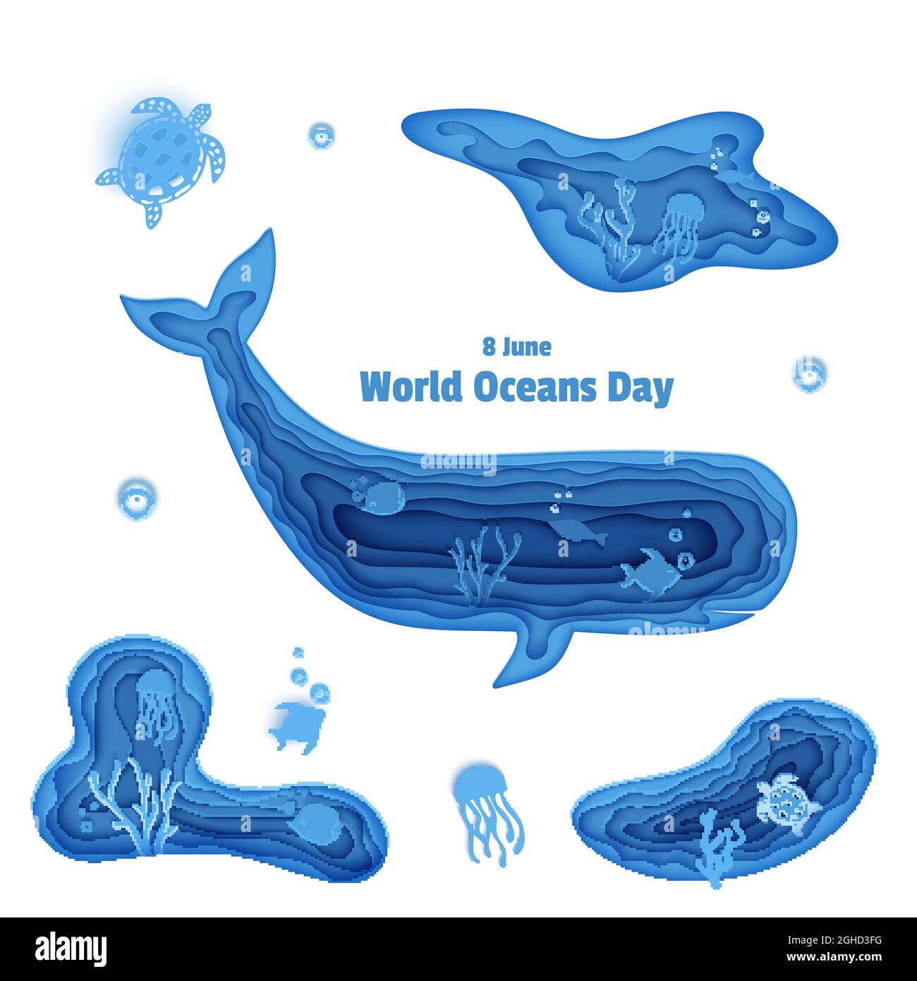 Whale cave Stock Vector Images - Alamy
