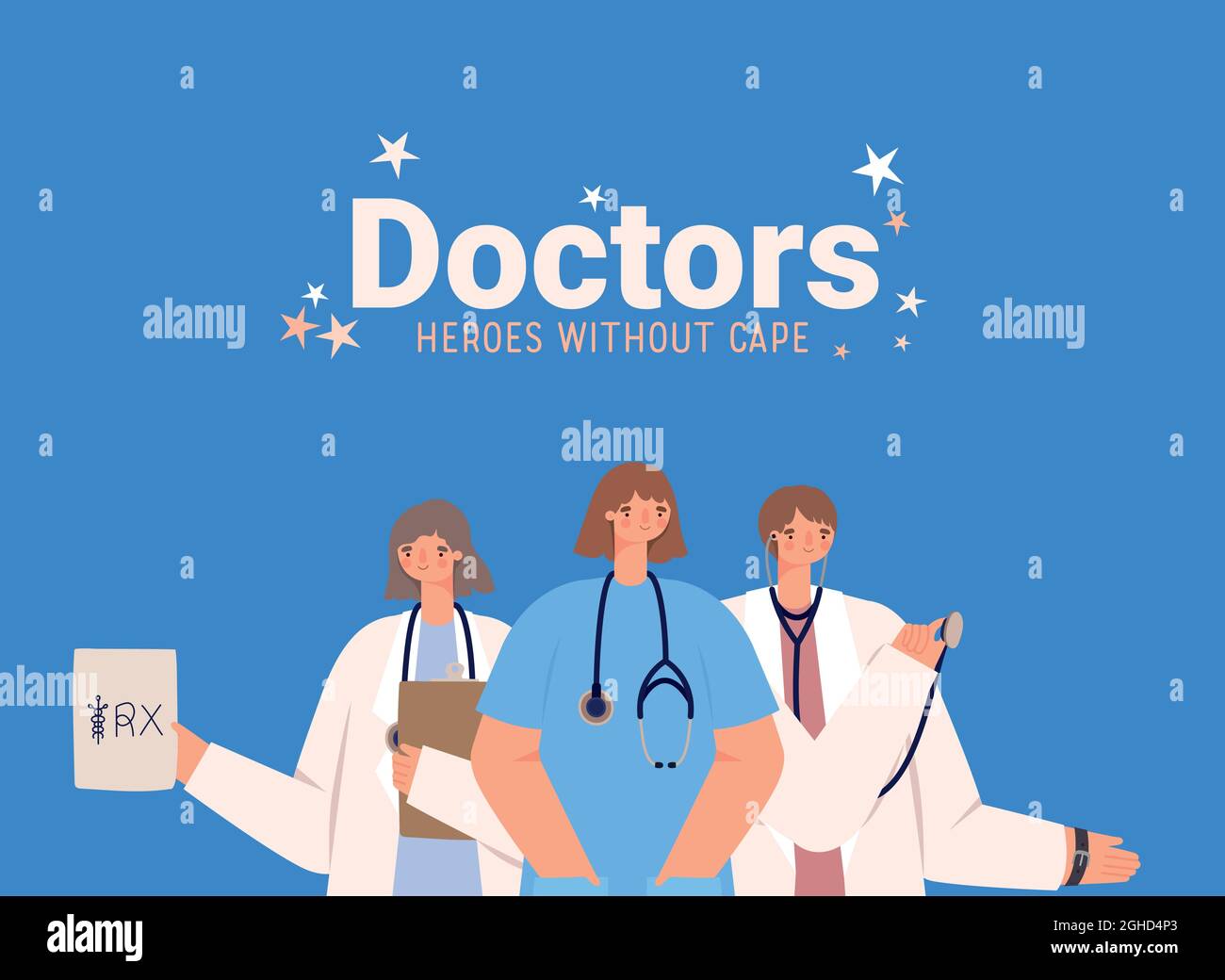 cute doctors illustration Stock Vector Image & Art - Alamy
