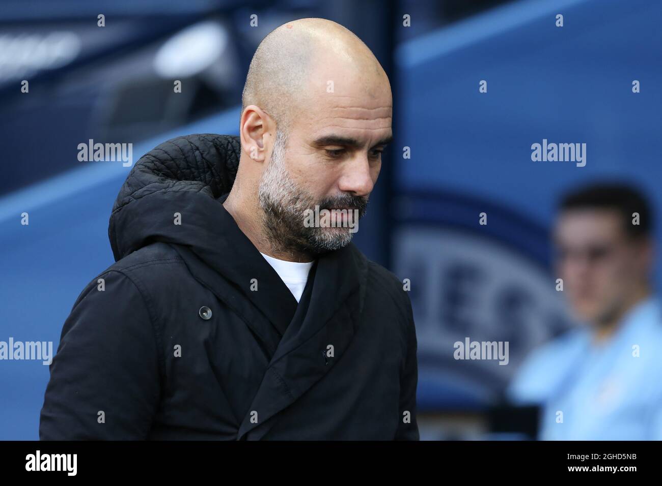 Pep Guardiola of Manchester City during the Premier League match at the ...