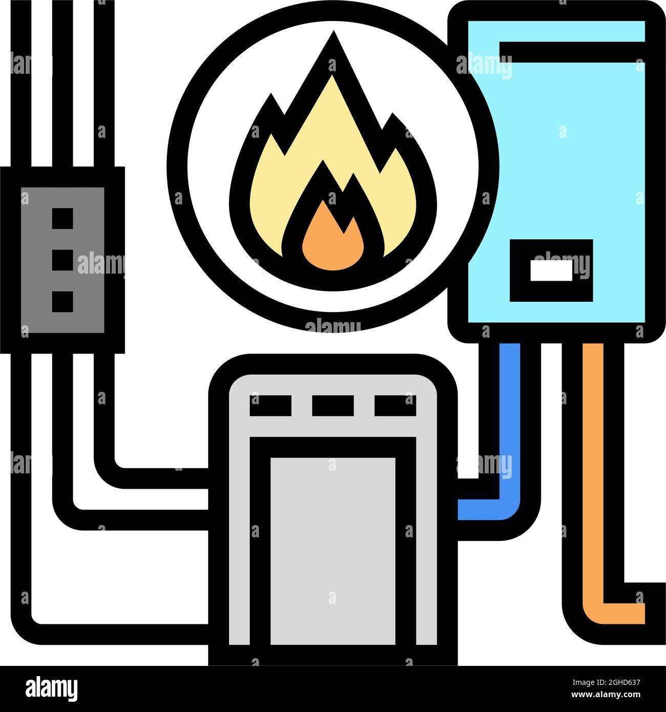 Vent heating Stock Vector Images - Alamy