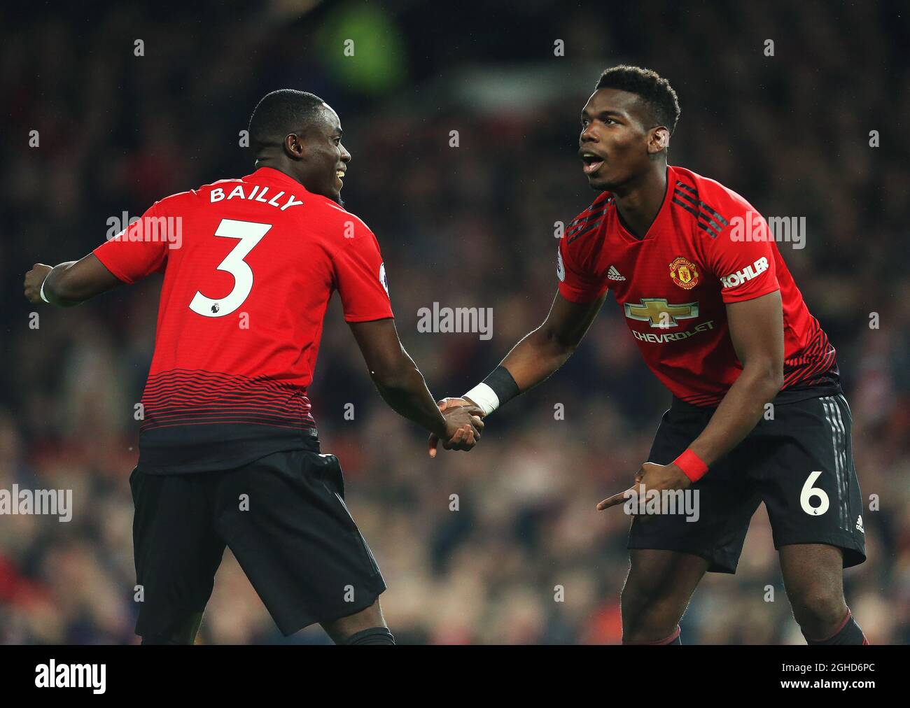 Manchester United's Paul Pogba celebrates after scoring his teams first ...