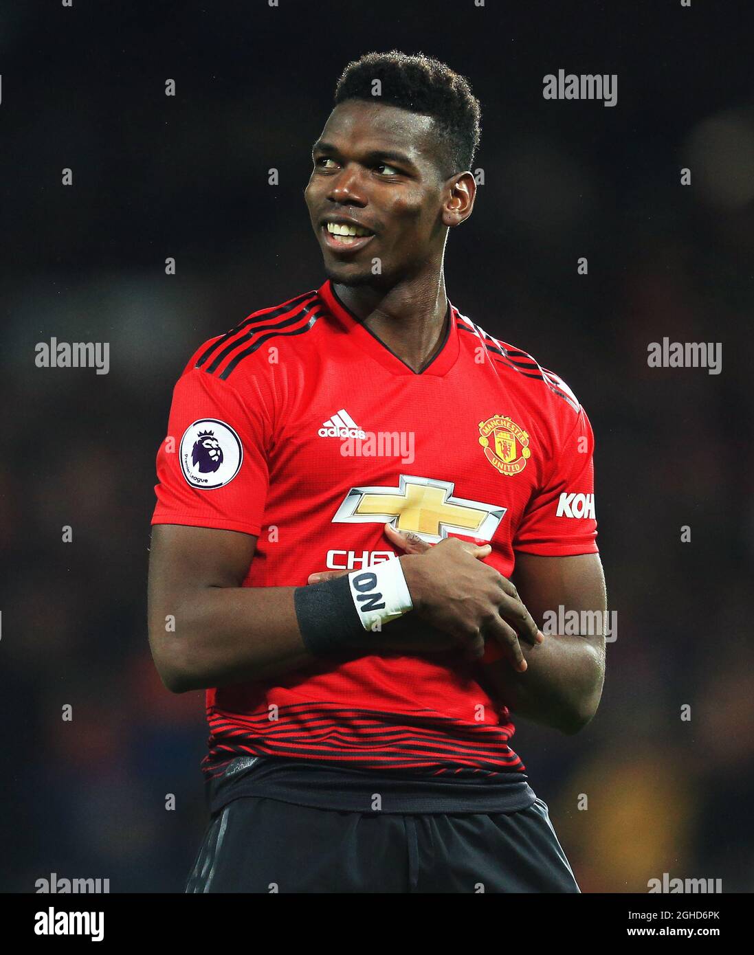 Manchester United's Paul Pogba celebrates after scoring his teams first ...