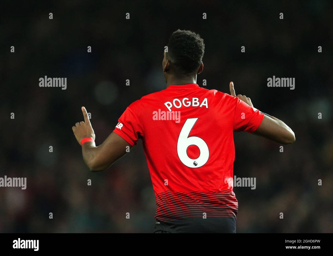 Manchester United's Paul Pogba celebrates after scoring his teams first ...