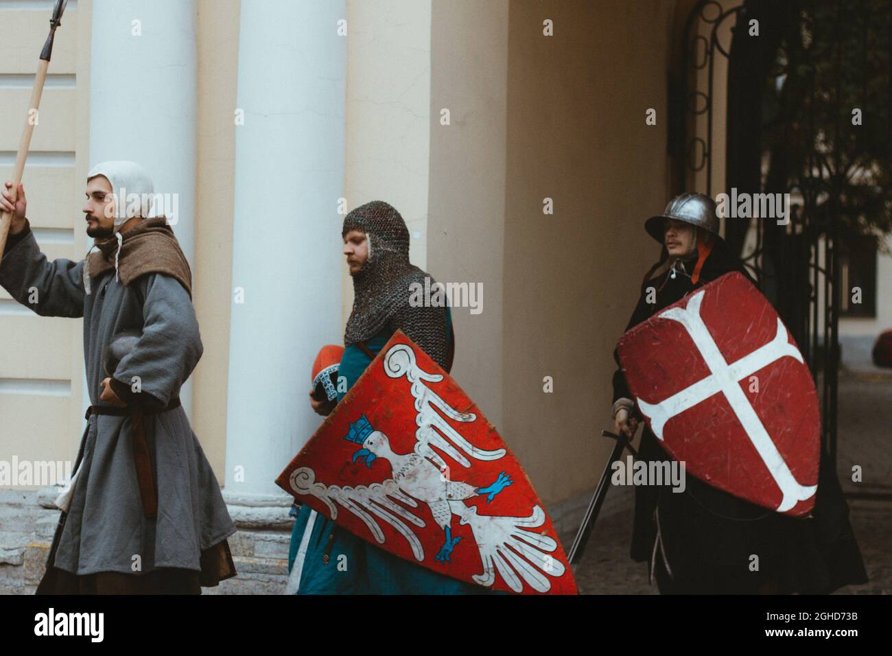 medieval knights go into battle Palace Guard.Russia,Saint-Petersburg ...