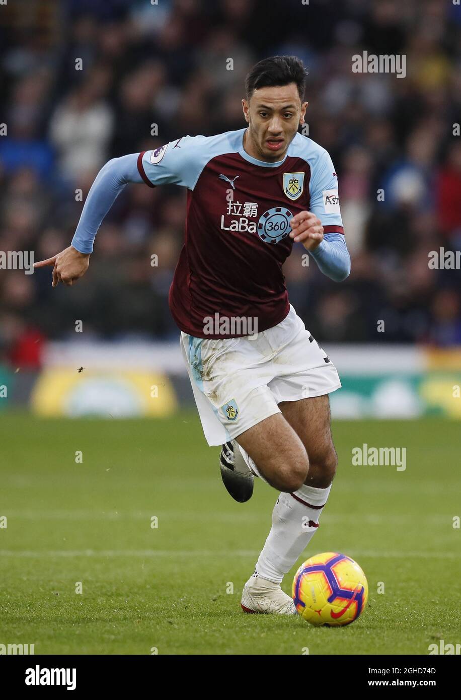 Dwight McNeil of Burnley during the Premier League match at Turf Moor ...
