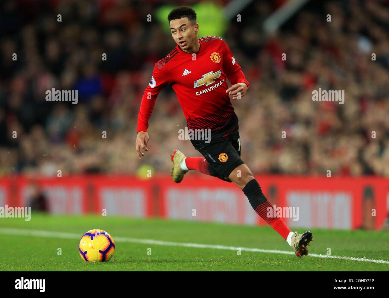 Manchester United's Jesse Lingard during the Premier League match at ...