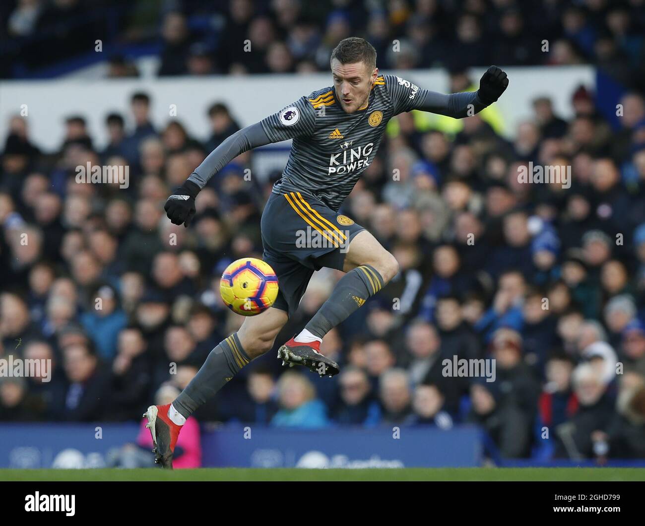 Jamie Vardy of Leicester City during the Premier League match at ...