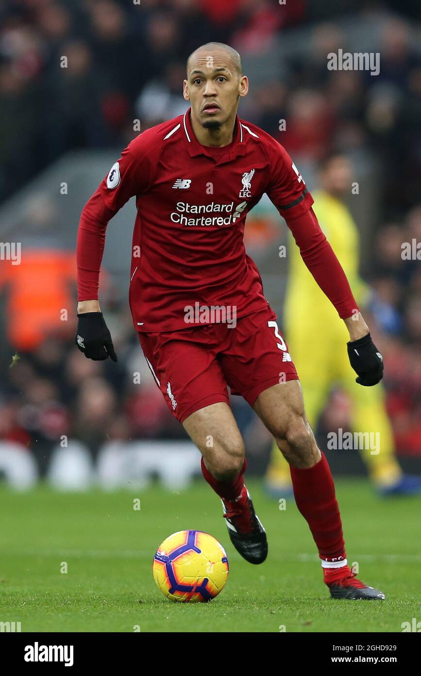 Fabinho of Liverpool during the Premier League match at Anfield Stadium ...