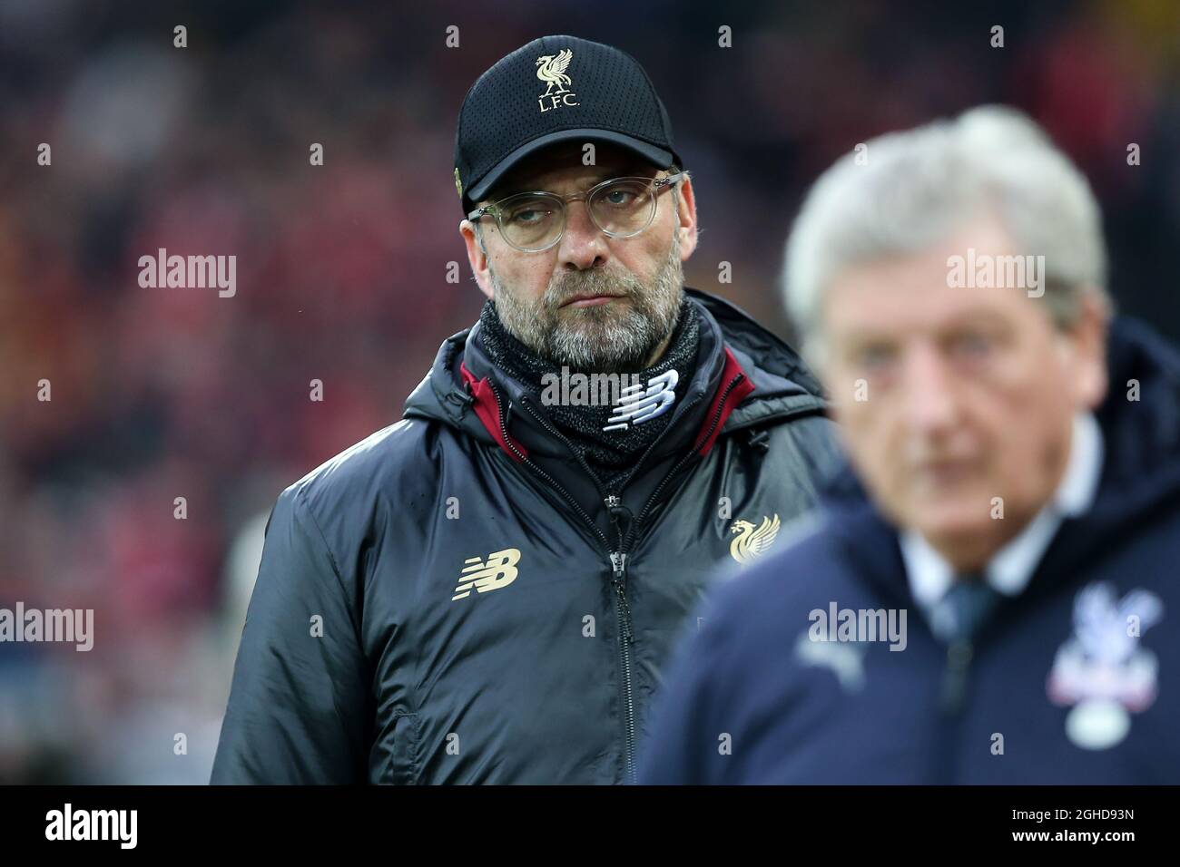 Jurgen Klopp of Liverpool during the Premier League match at Anfield ...